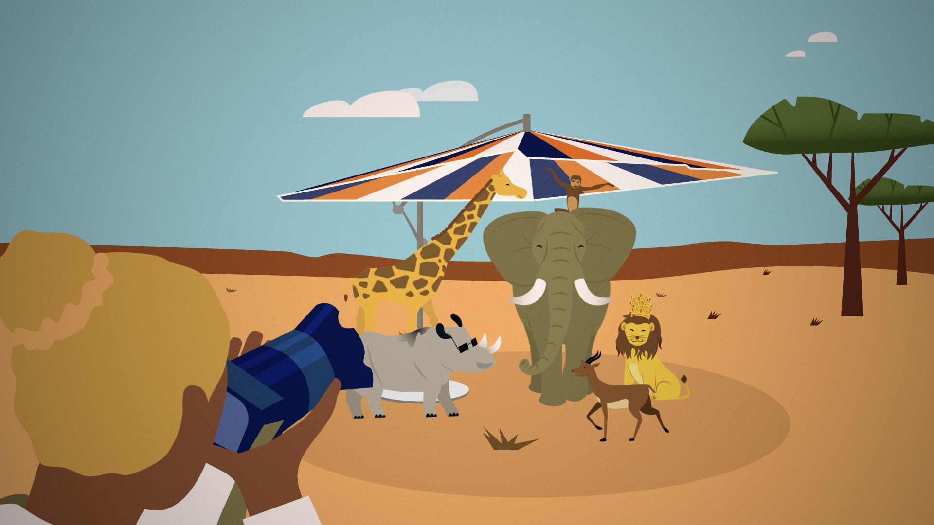 Motion design | Safari Challenge - Plan Rapproché